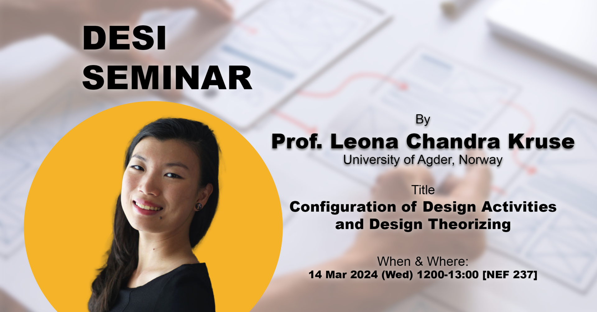 DESI Seminar: Configuration of Design Activities and Design Theorizing ...
