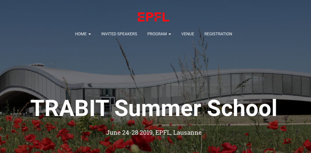 TRABIT summer school - Medical Image Analysis Laboratory