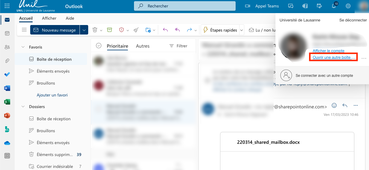 Les boites email partagées débarquent à l’UNIL – News du Ci